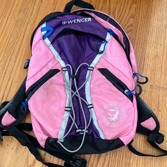 Wenger | Bags | Wenger 5 Hiking Backpack Pink Purple Padded | Poshmark